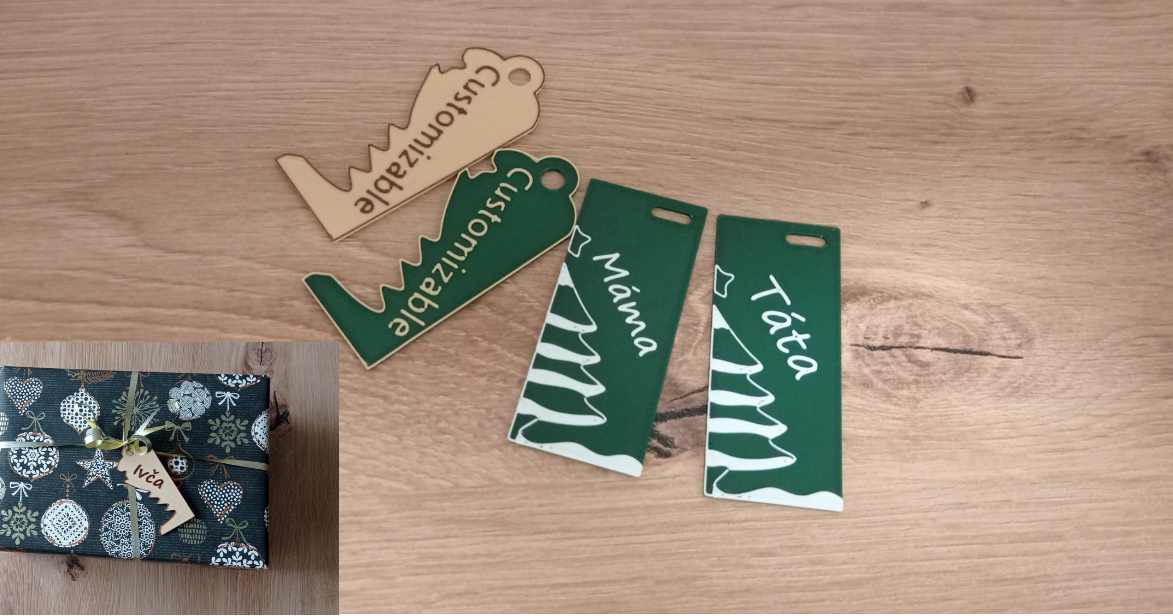 Customizable christmas name tag by ElStracho | Download free STL model ...