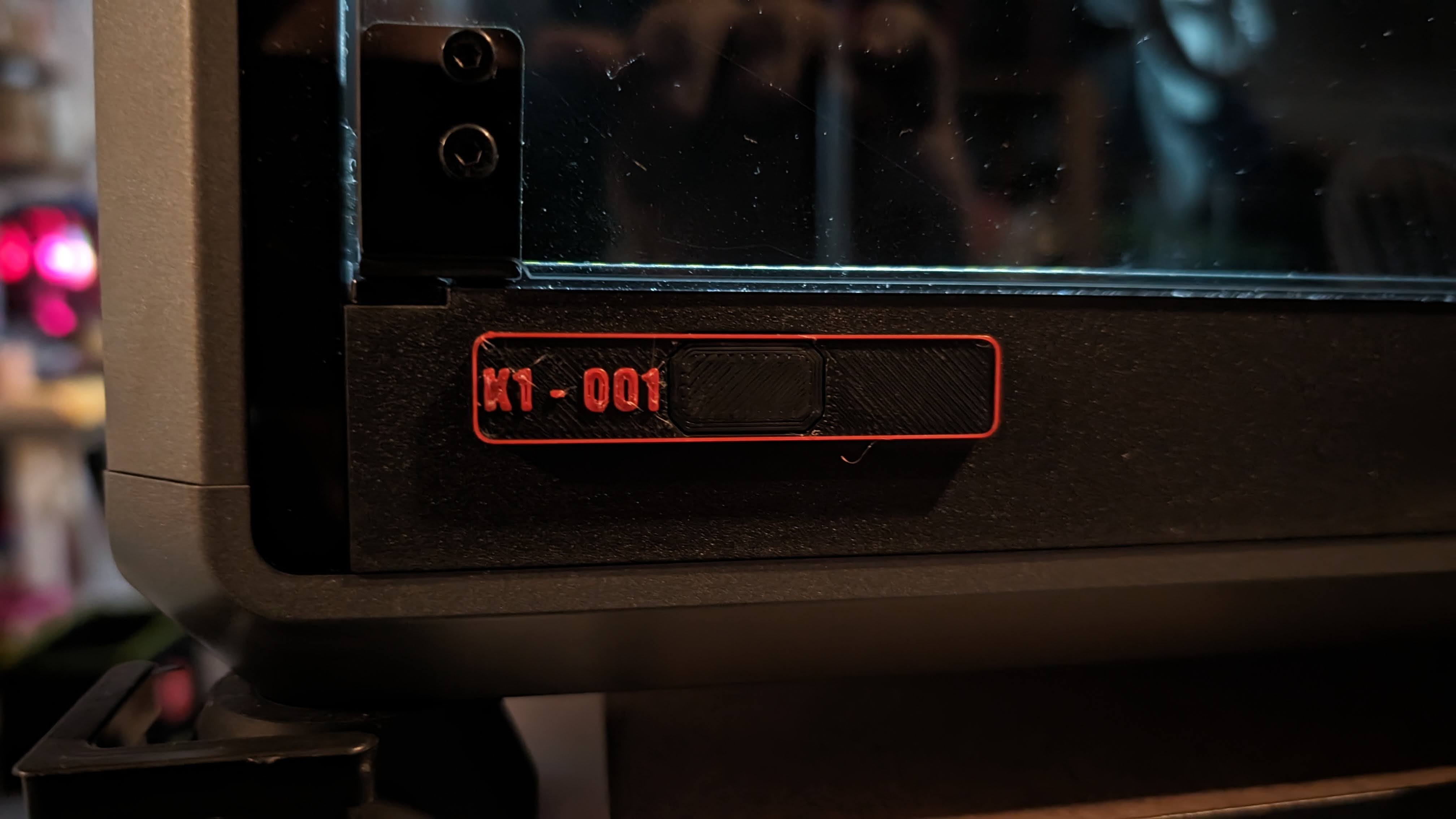 Creality K1 USB "Nameplate" by Billgeek | Download free STL model ...