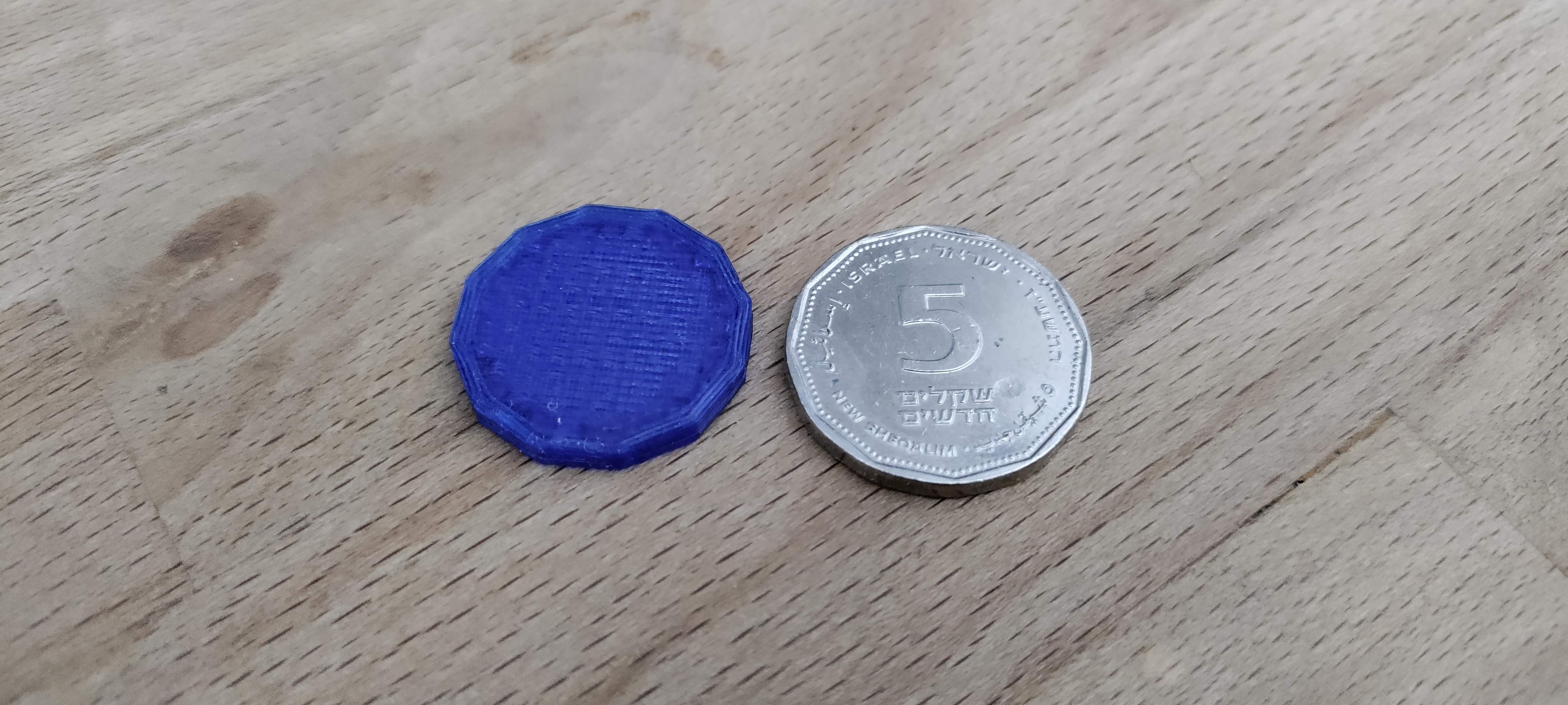 5 NIS (shekel) coin for shopping cart by leviu | Download free STL ...