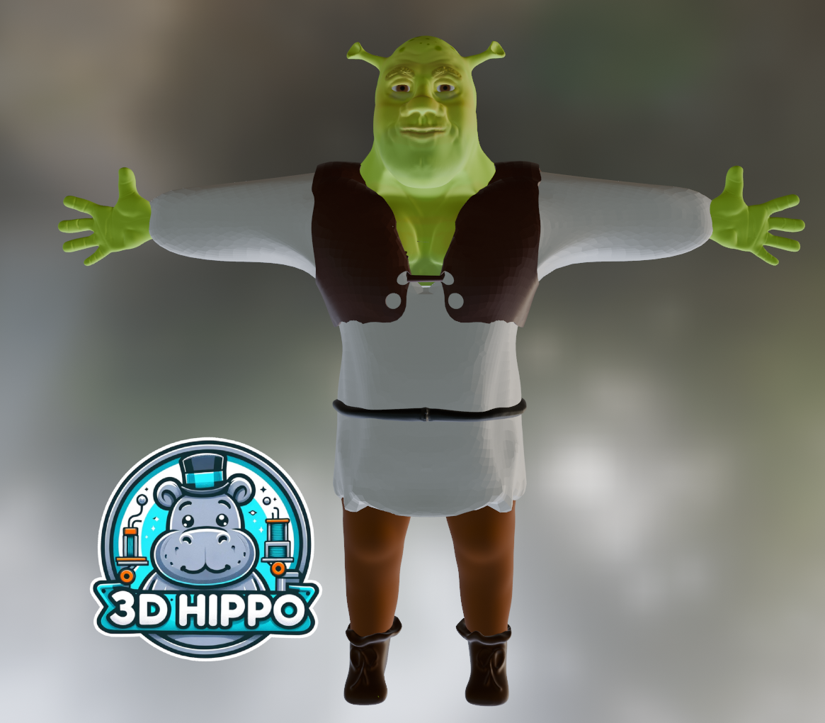 Fully Armatured and painted slightly more sexy Shrek by 3DHippo ...