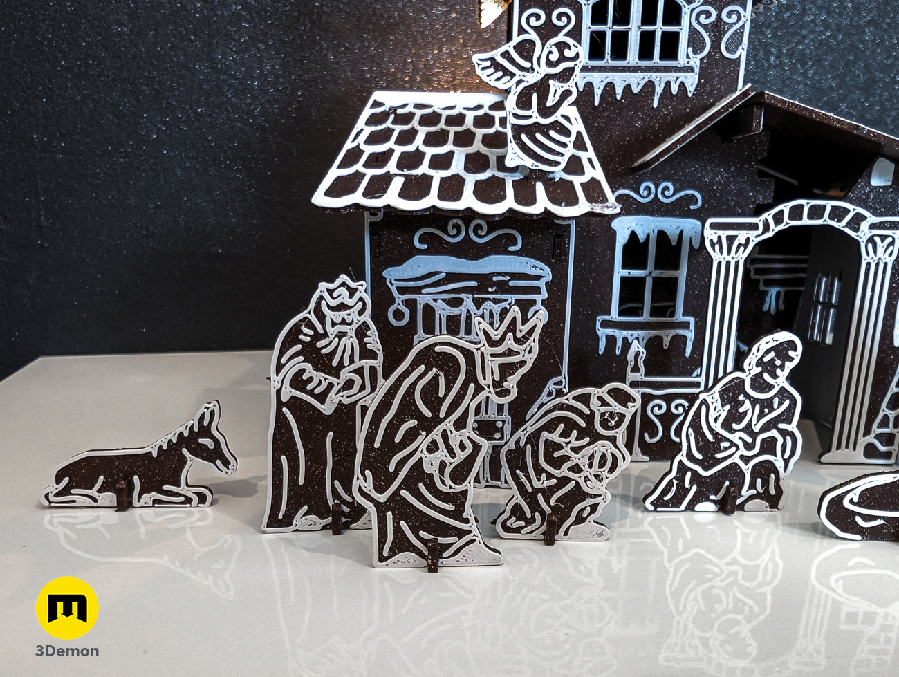 Nativity Scene Bethlehem Kit Card by 3Demon | Download free STL model ...