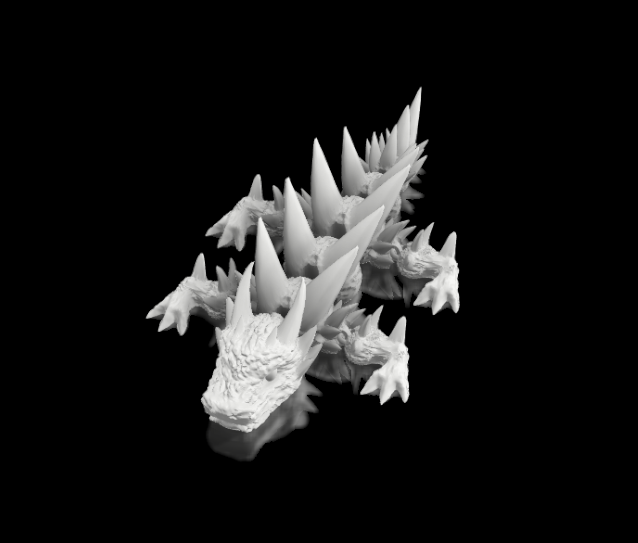 Baby Articulated Bonespike Dragon (Gen. 3) by MysticMesh3D | Printables ...