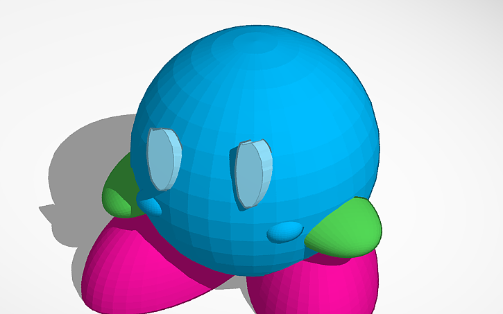 Kirby standing by friendlyguy5 | Download free STL model | Printables.com