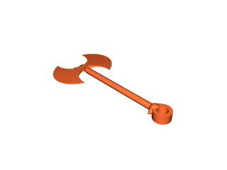 battle axe keychain by DazedandDrunken*-* | Download free STL model ...