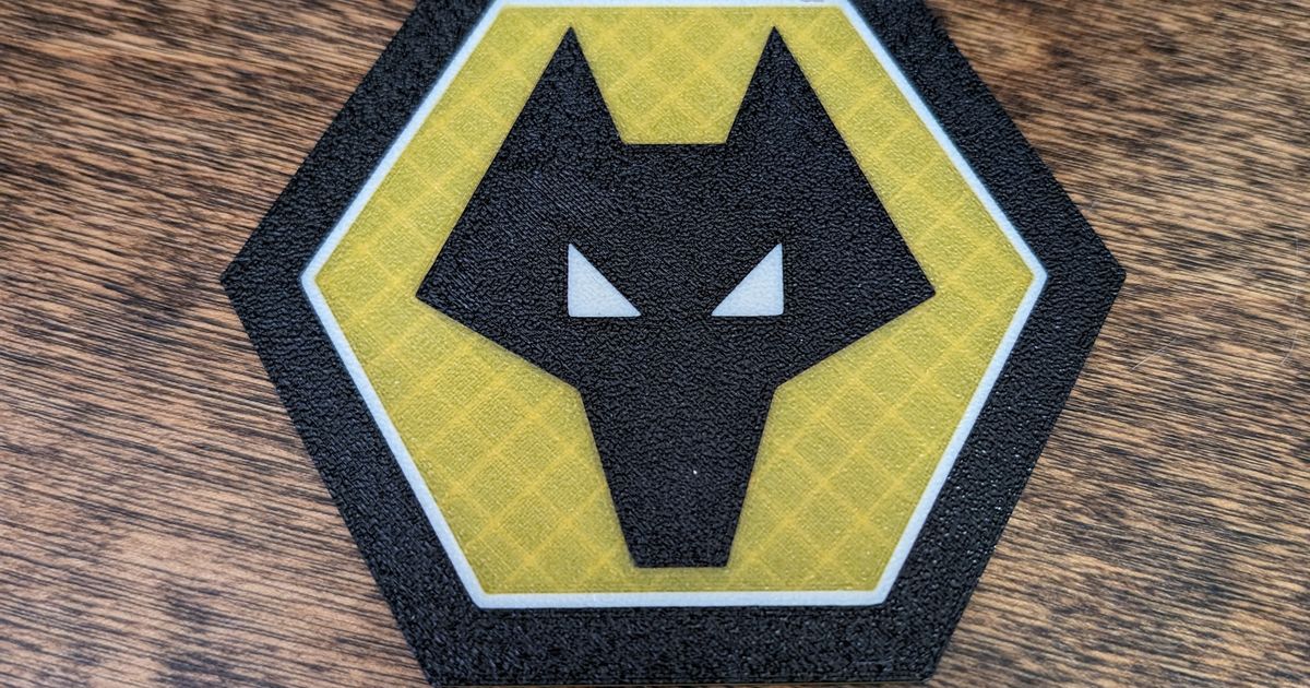 Wolves FC Coaster by Tranimal | Download free STL model | Printables.com