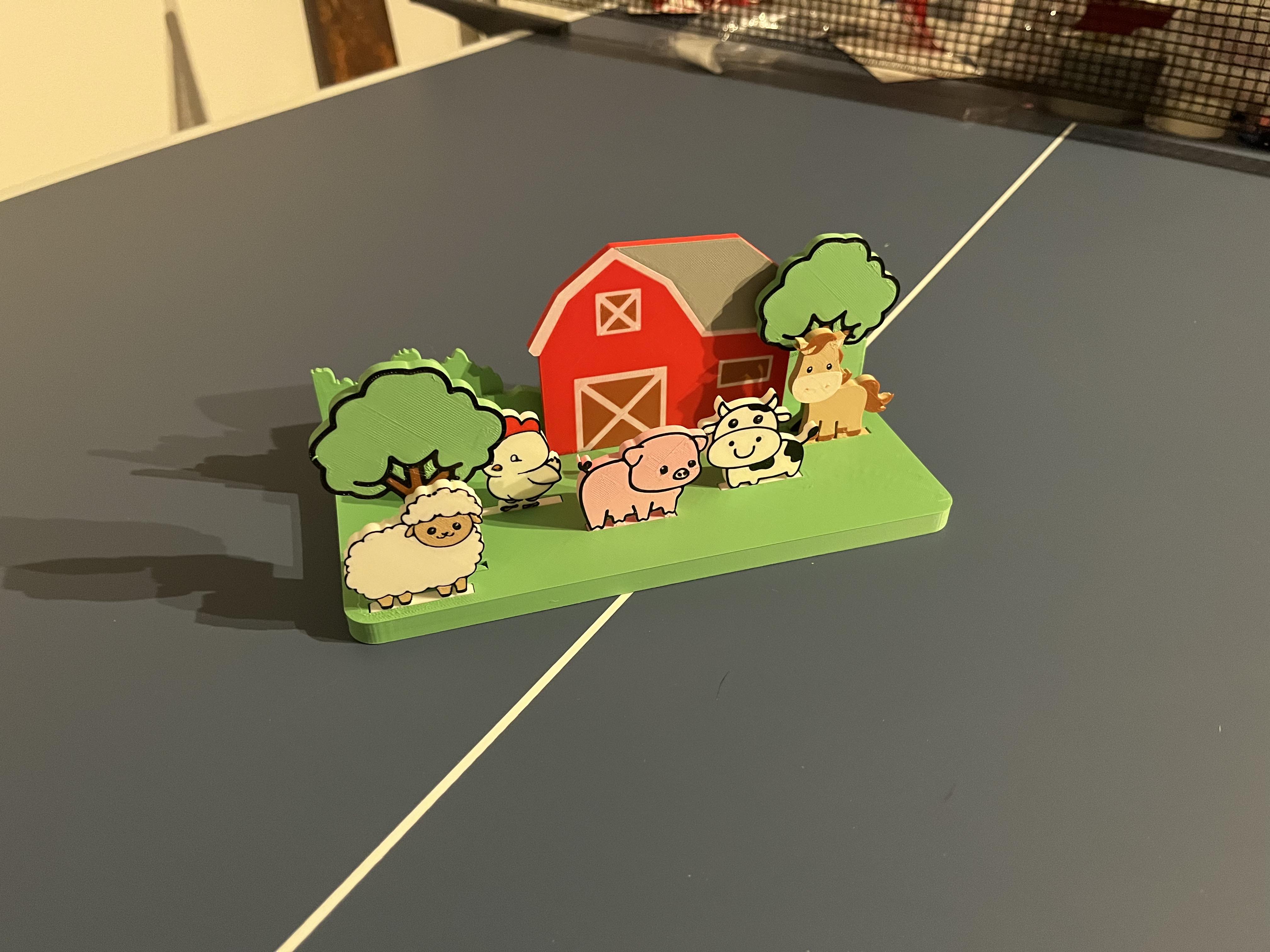 Farm with animals by Print By Bear | Download free STL model ...