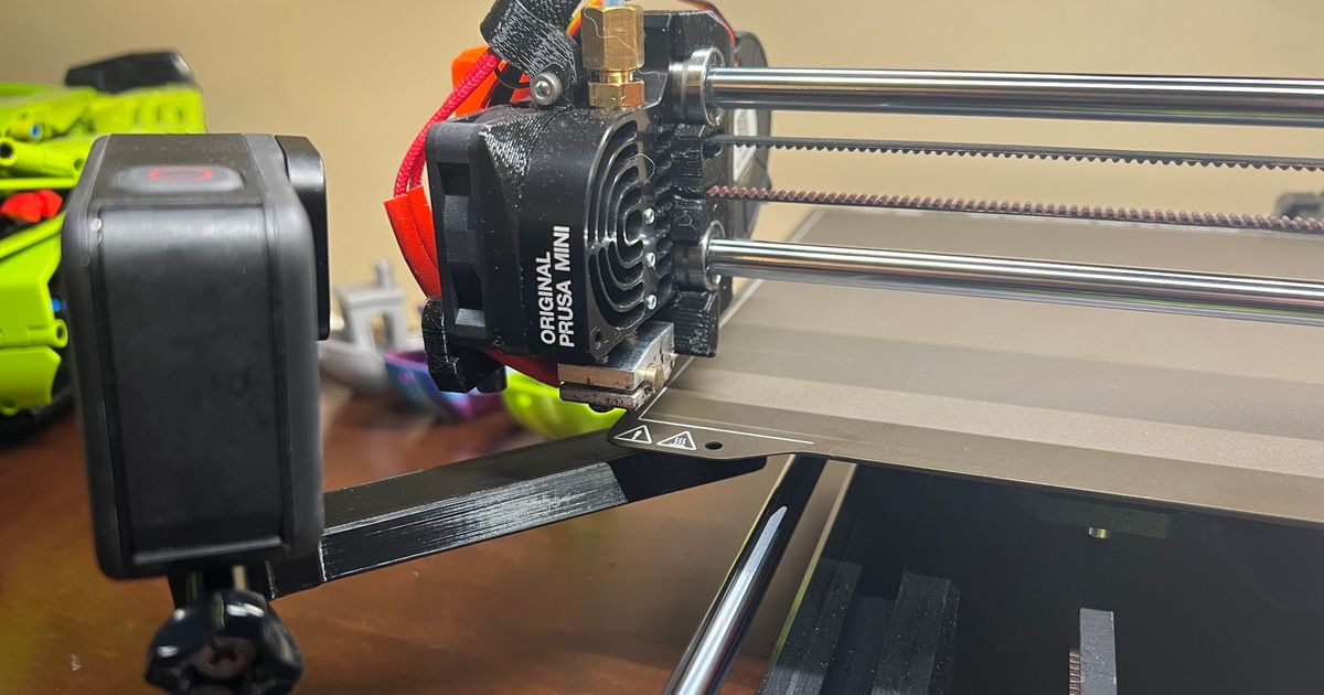 Prusa Mini GoPro Long Mount by Sebastian | Download free STL model ...