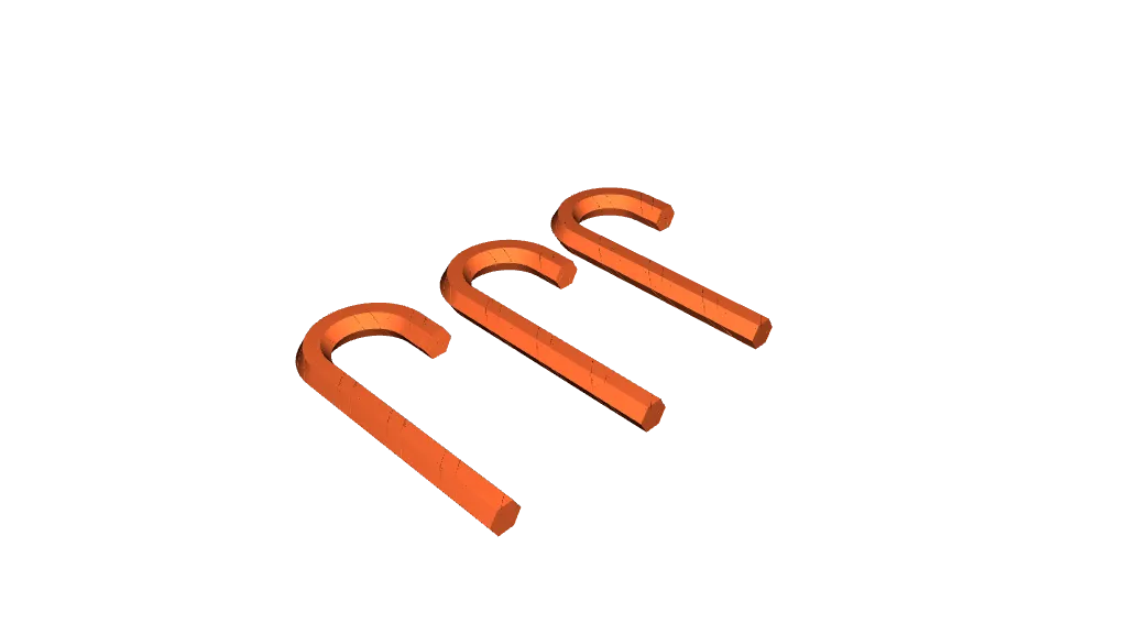 Two-Color Mini Hex Candy Cane by Eebel | Download free STL model ...