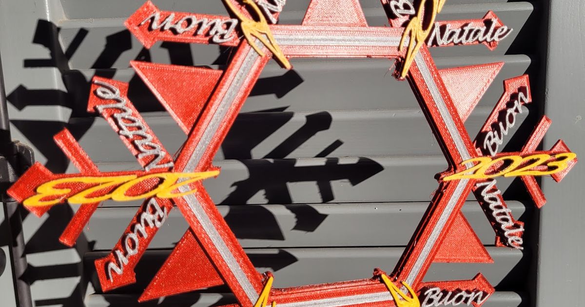 Snowflake Photo Frame by Algol | Download free STL model | Printables.com