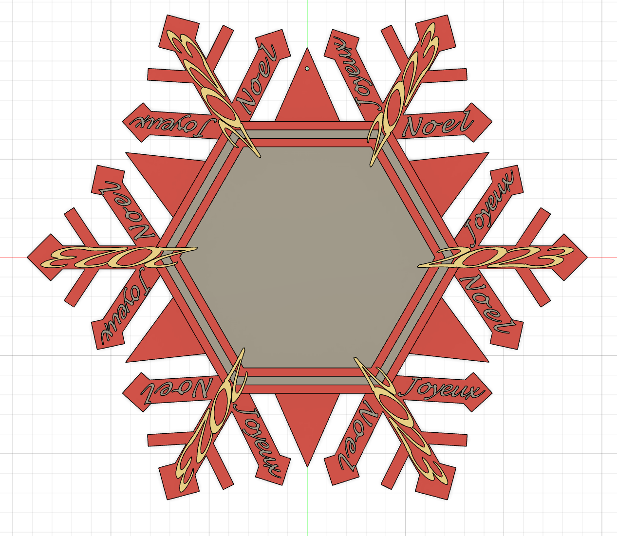 Snowflake Photo Frame by Algol | Download free STL model | Printables.com