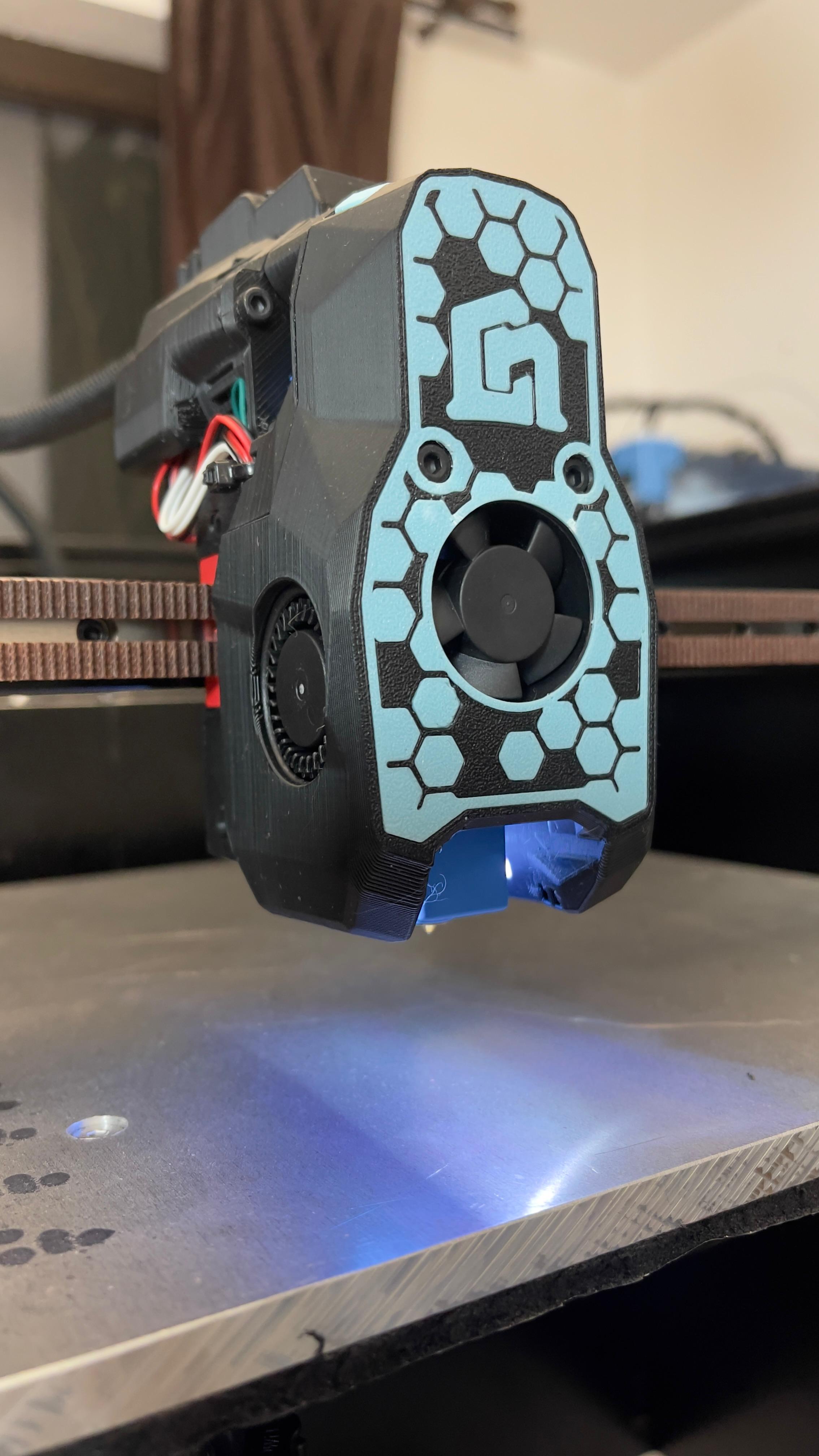 HEX PATTERN FOR CN3D Mini StealthBurner 4010 Blowe Fan + Volcano by ...