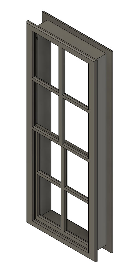 Doll House Window with Moving Sash by AstroBison | Download free STL ...