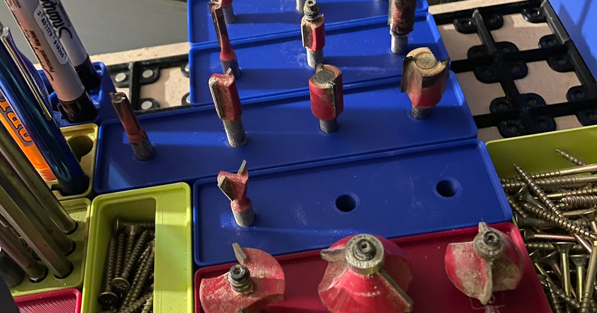 Gridfinity Router Bit Organizer by Wolfgang Sagichnet | Download free ...