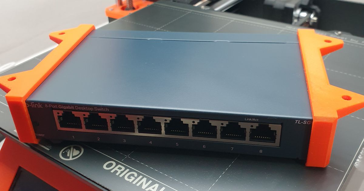 Ethernet switch holder by layerCraft | Download free STL model ...