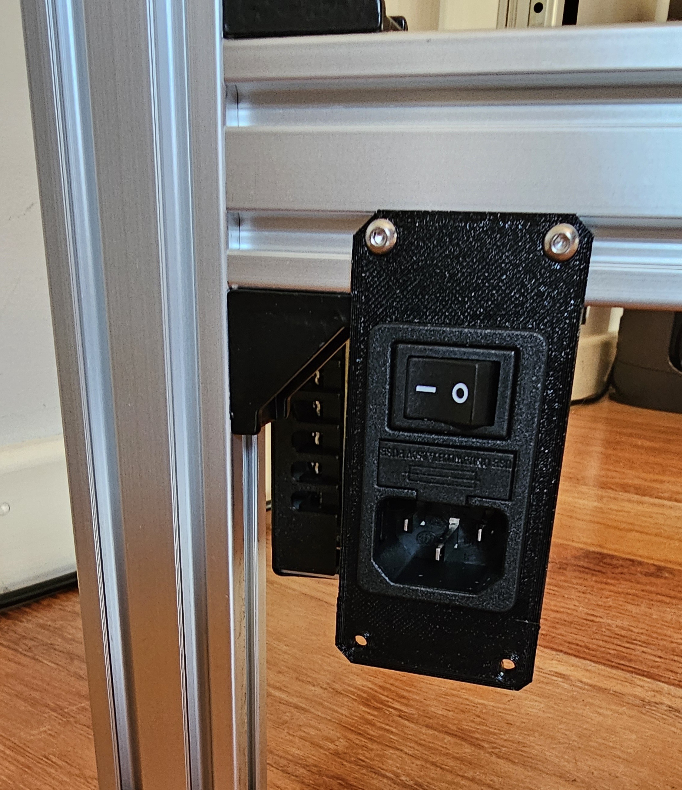 IEC C14 power socket holder and cover for 2020 or 2040 extrusion by ...
