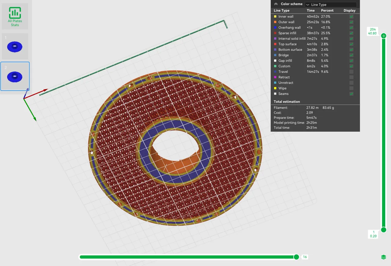 Improved Bambu Lab Reusable Spool Holder - Customisable by Markurian ...