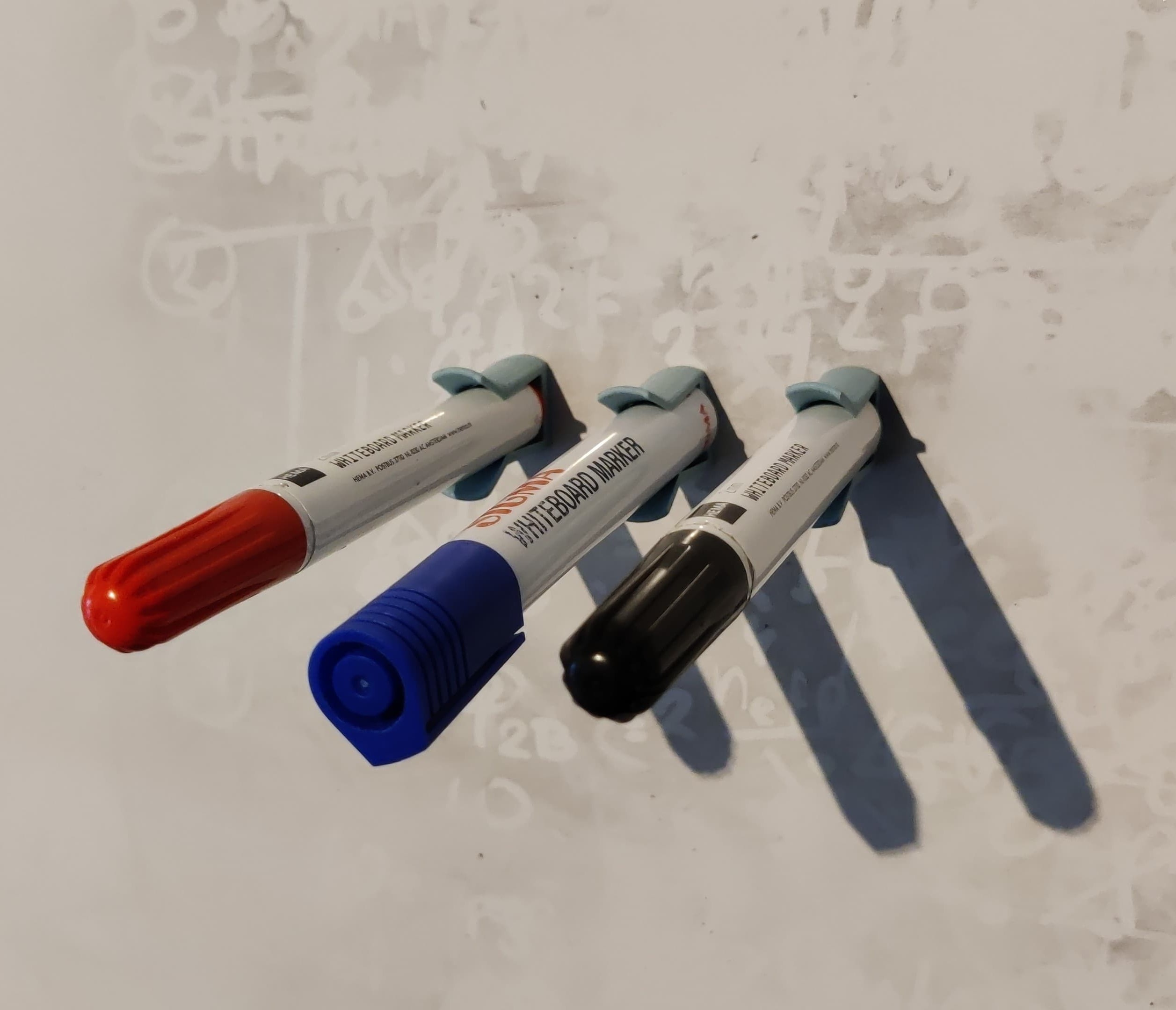 Magnetic Whiteboard Marker Holder by svenkw | Download free STL model ...