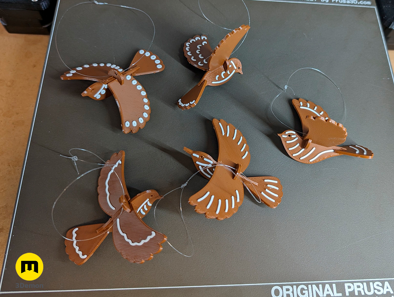 Gingerbread Birds Kit Cards by 3Demon | Download free STL model ...