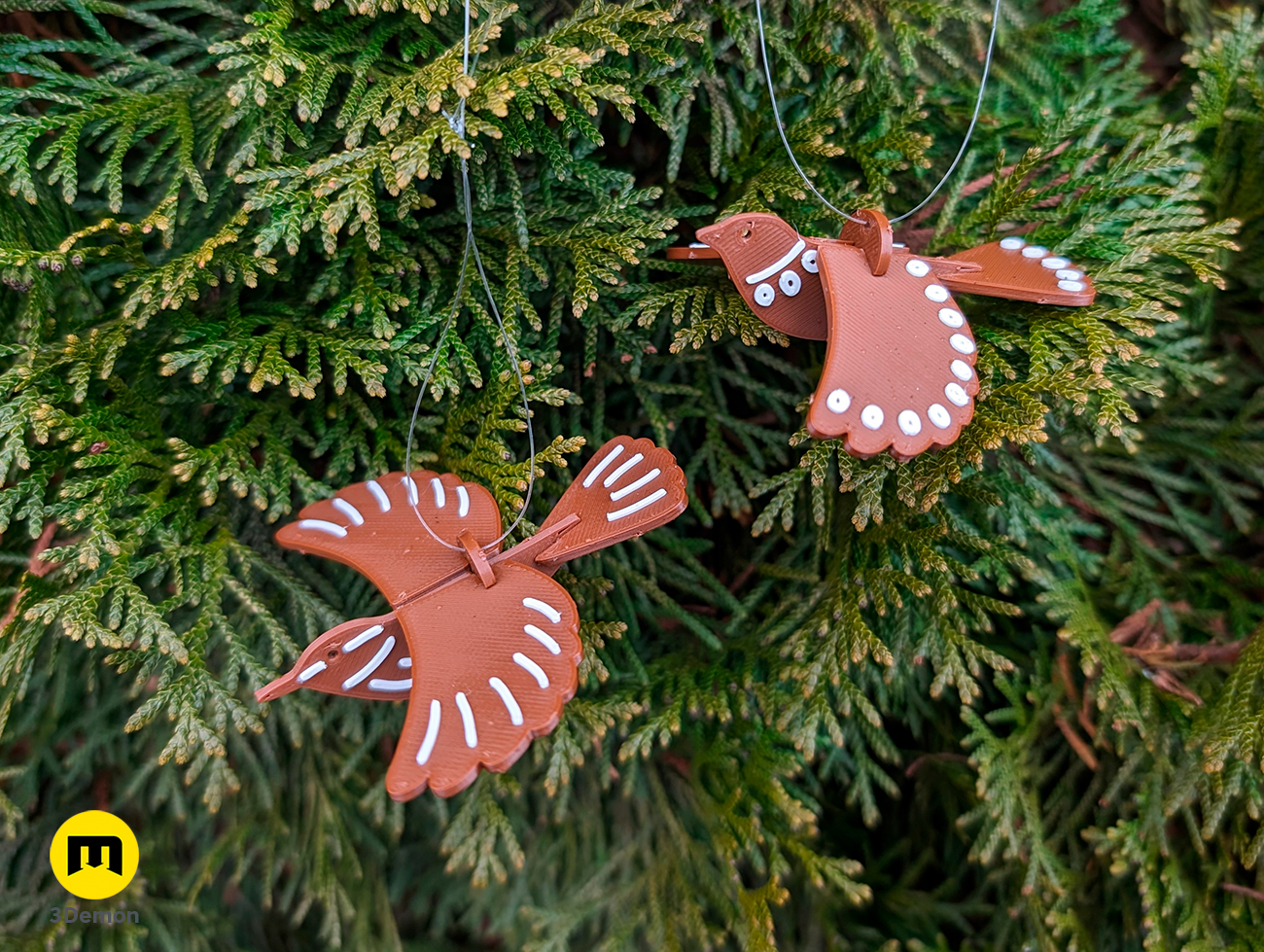 Gingerbread Birds Kit Cards by 3Demon | Download free STL model ...