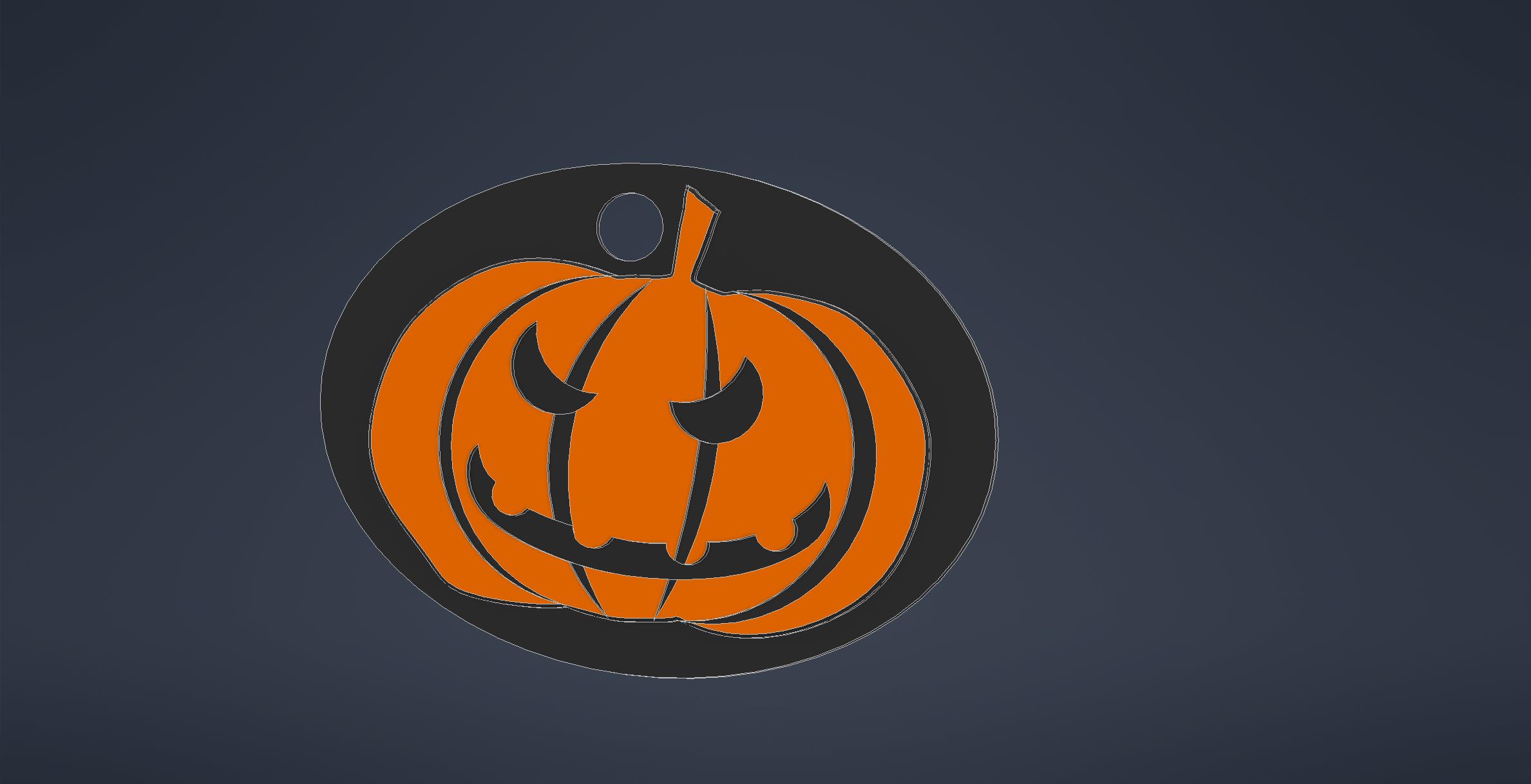 Pumpkin keychain by Coufi | Download free STL model | Printables.com