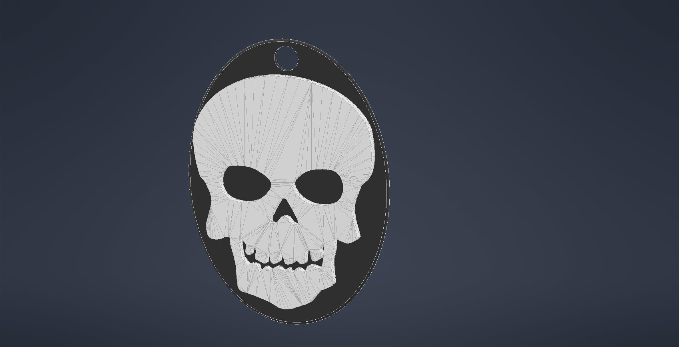 Skull keychain by Coufi | Download free STL model | Printables.com