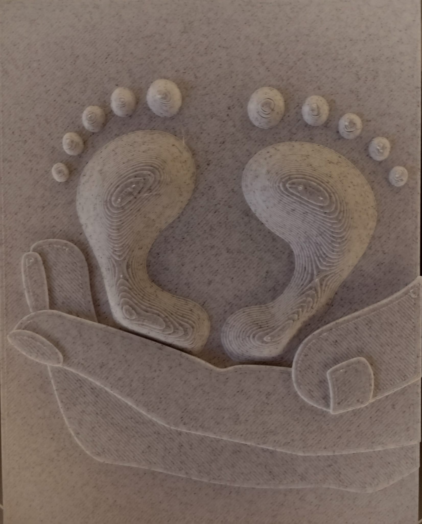 Baby shower gift - baby feet by Neevoet | Download free STL model ...