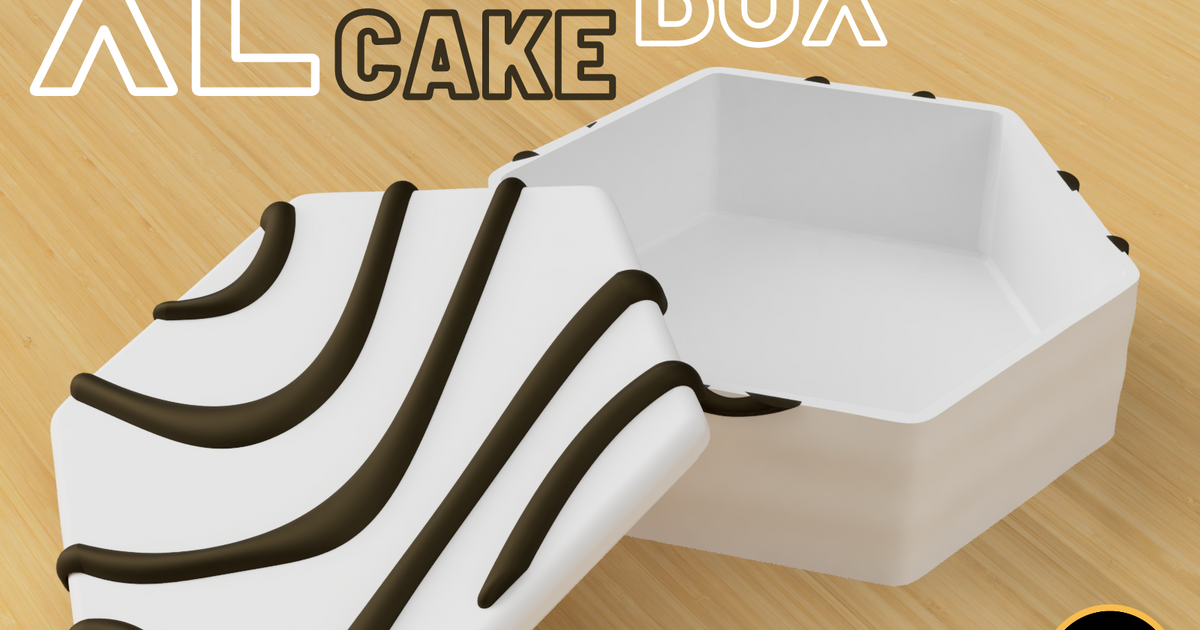XL Zebra Cake Box by JamesThePrinter | Download free STL model ...