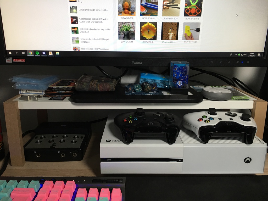 Besta Monitor stand with room for Xbox One by Delph | Download free STL ...