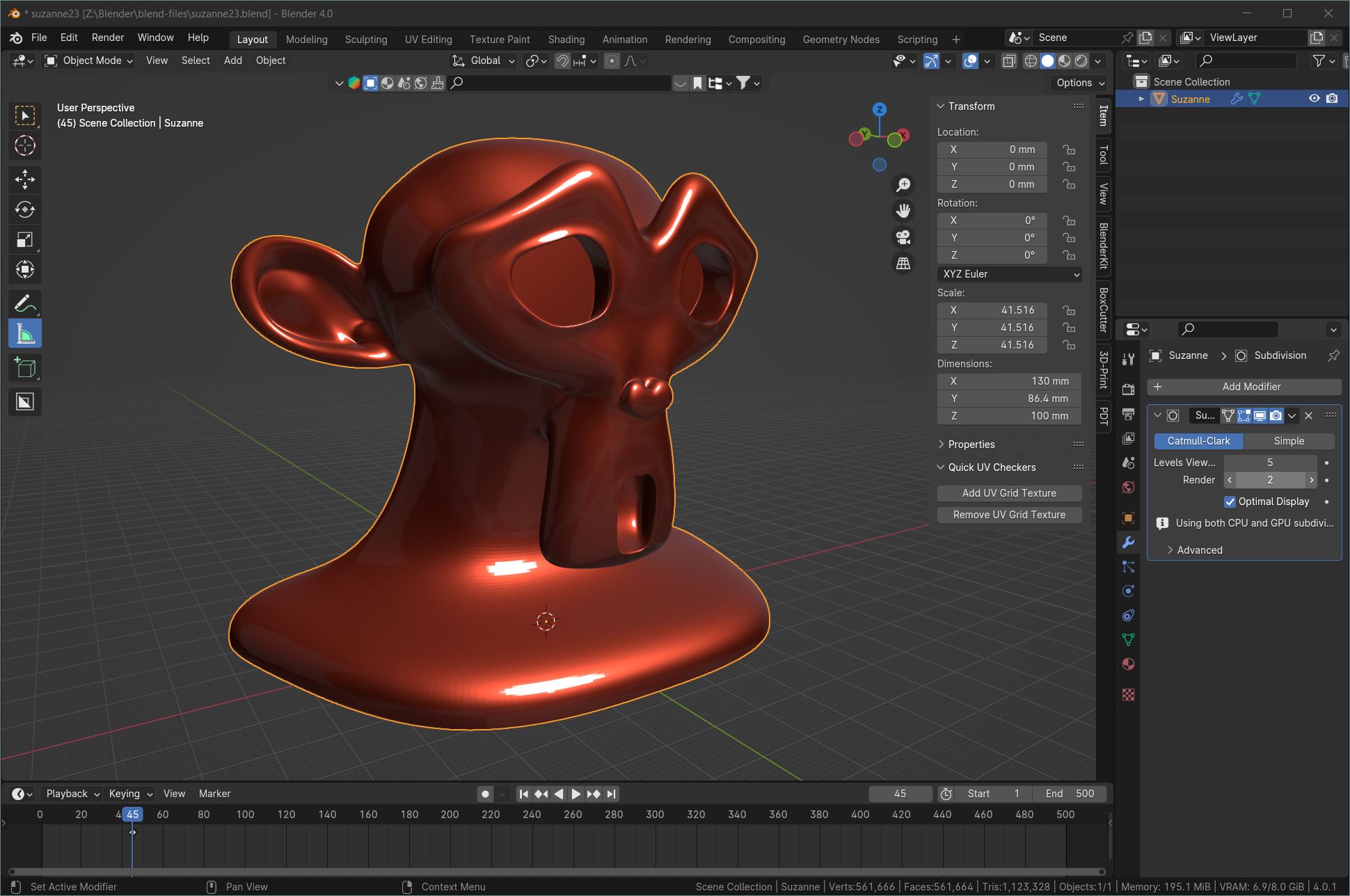 Susan (Standard Blender object) by Rexodus | Download free STL model ...