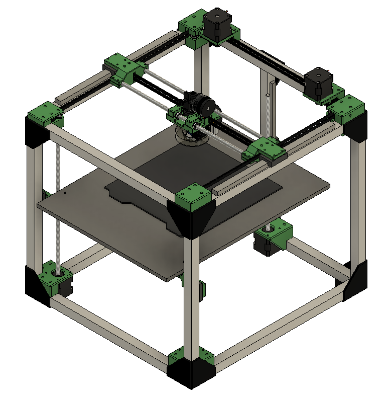 Der ausgewogene CoreXY 3D Drucker by FREEZER | Download free STL model ...