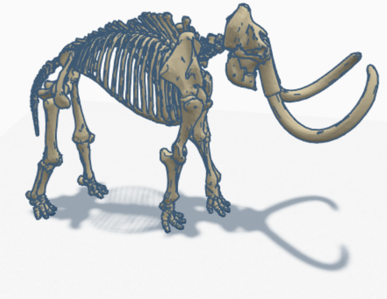 Woolly Mammoth Skeleton by item4me.com | Download free STL model ...