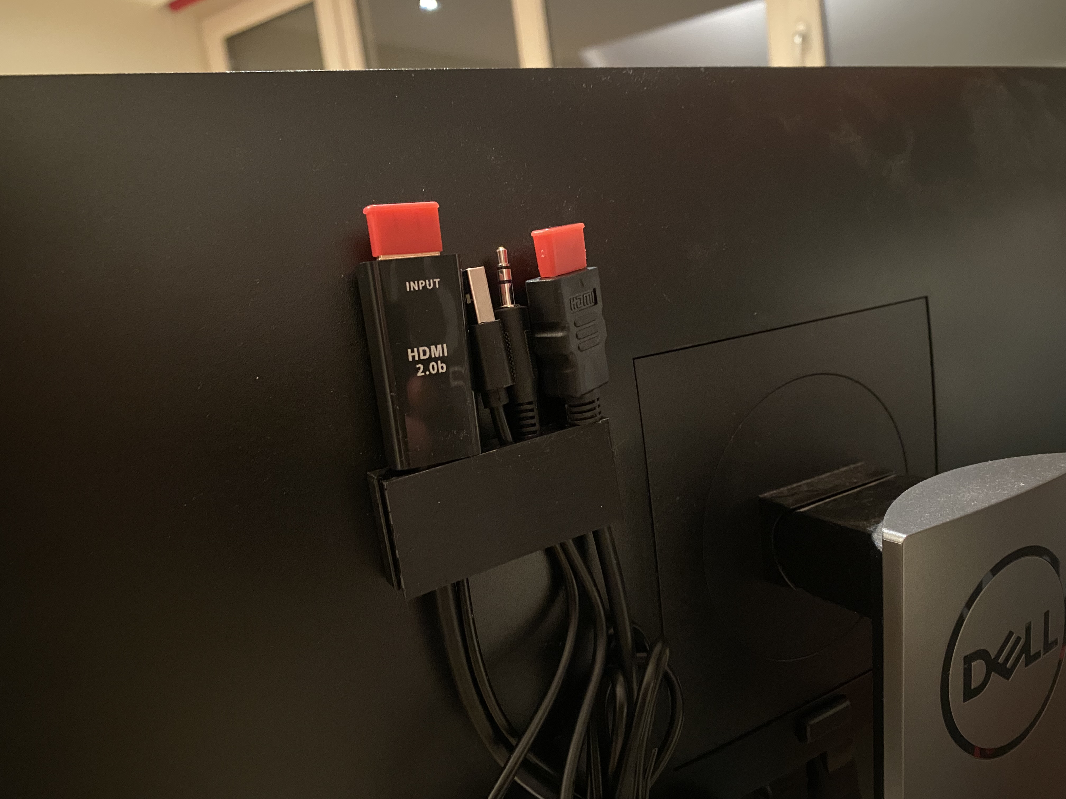Simple Monitor Cable Clip By Wilcok Download Free Stl Model
