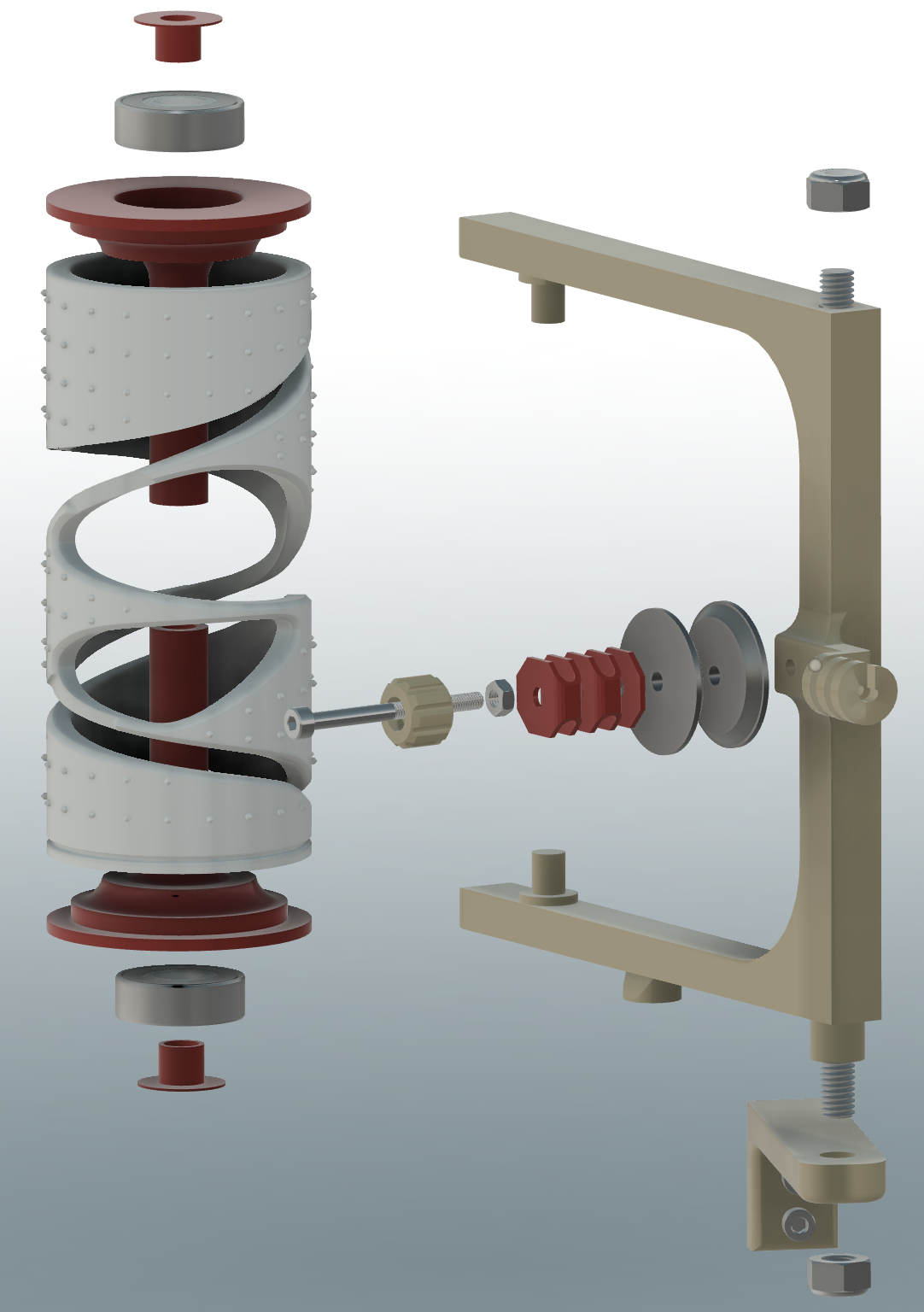 Yarn cone winder v2 - manual or motorized by pandel | Download free STL ...