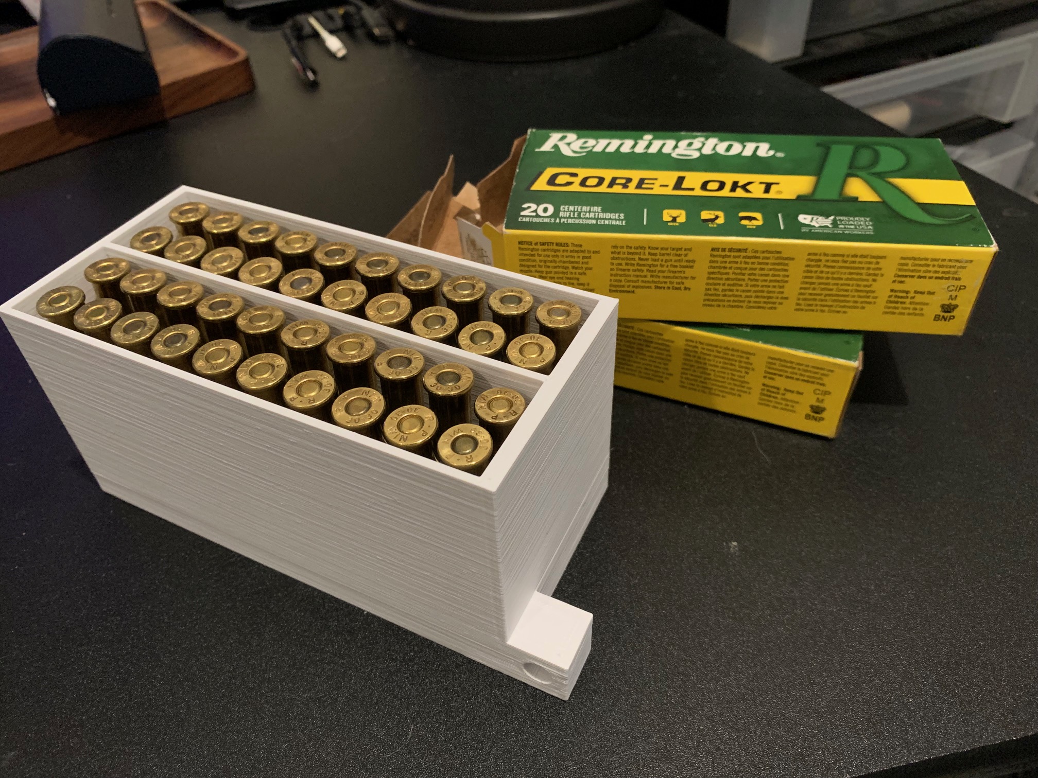 30-30 / .30-30 Cartridge Box w lock hole, 2x20ct by the printed cow ...