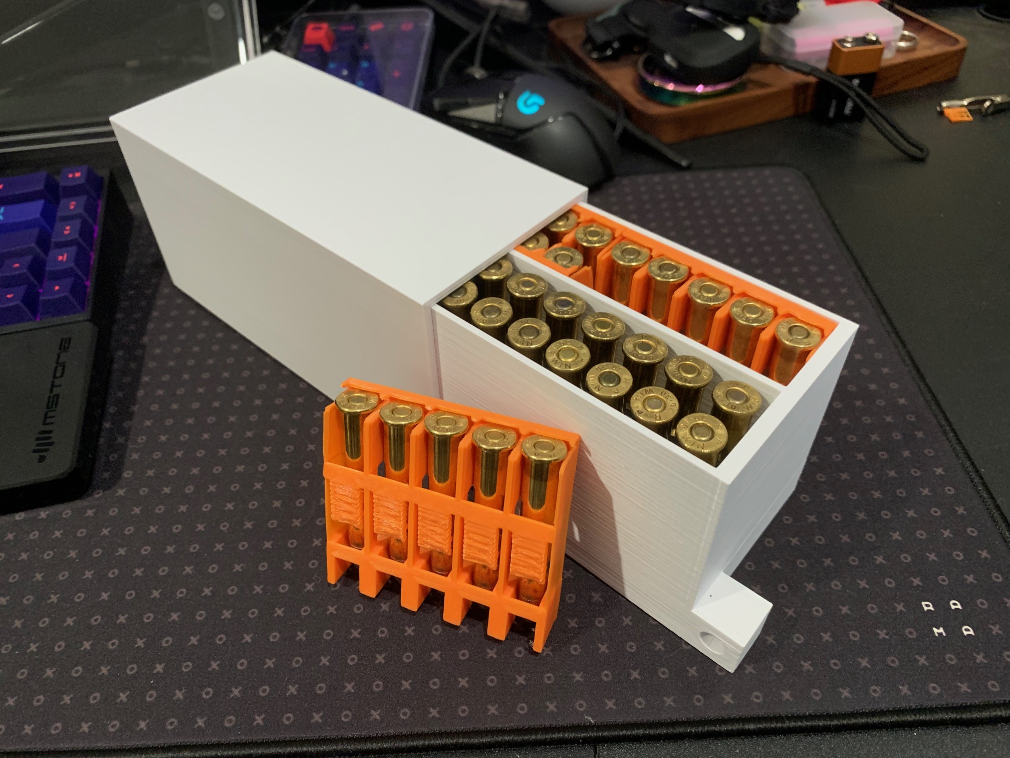 30-30 / .30-30 Cartridge Box w lock hole, 2x20ct by the printed cow ...