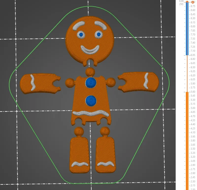 Gingy 13 - Flex with Expressions por FloatingCam | Descargar modelo STL ...