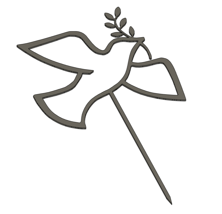 Dove topper by Vize3Dtisku | Download free STL model | Printables.com