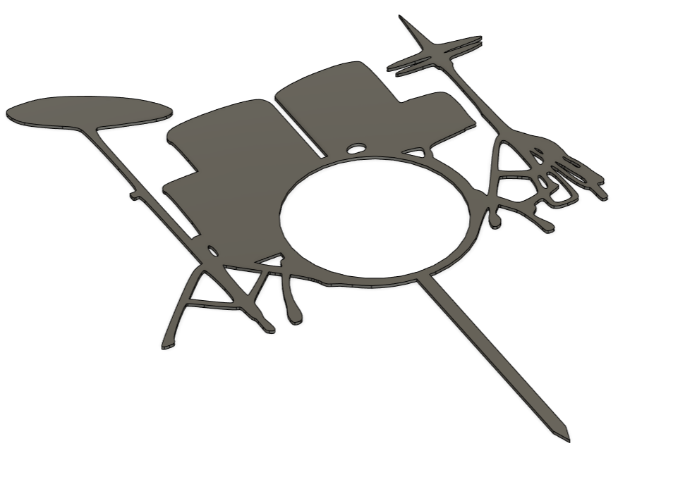 Drums topper by Vize3Dtisku | Download free STL model | Printables.com