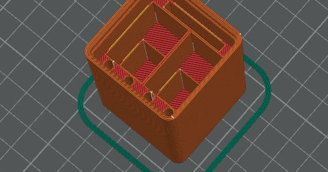 Bambu Hotend Gridfinity Bin X1C P1P P1S 9u Height w/ Screws by babendums | Download free STL ...