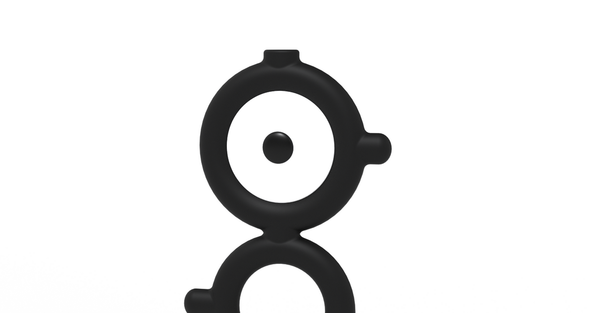 Pokémon Unown B by ZhangarG | Download free STL model | Printables.com