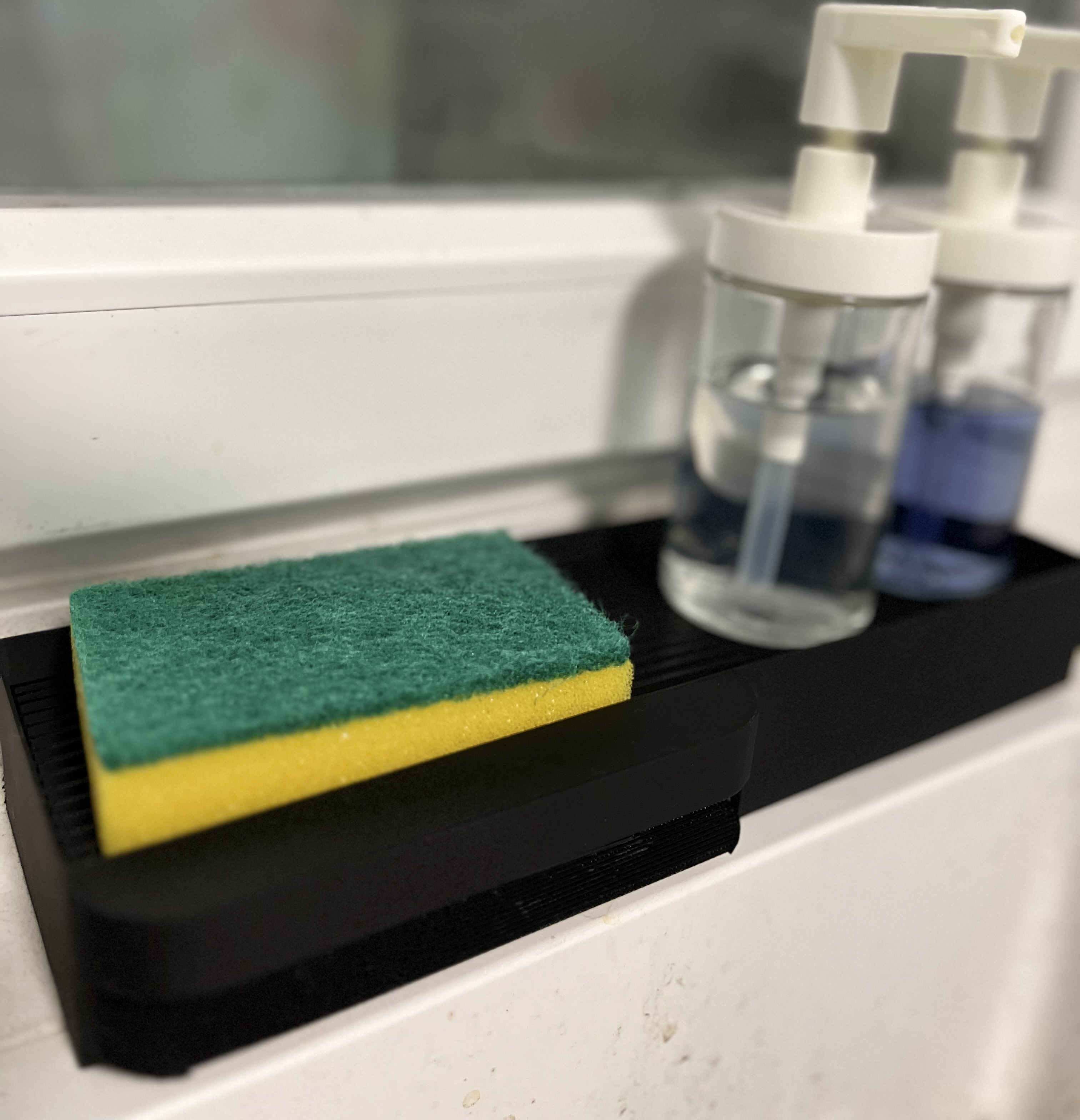 Dish sponge and soap dispenser area (Self draining) by Lifeisgood ...