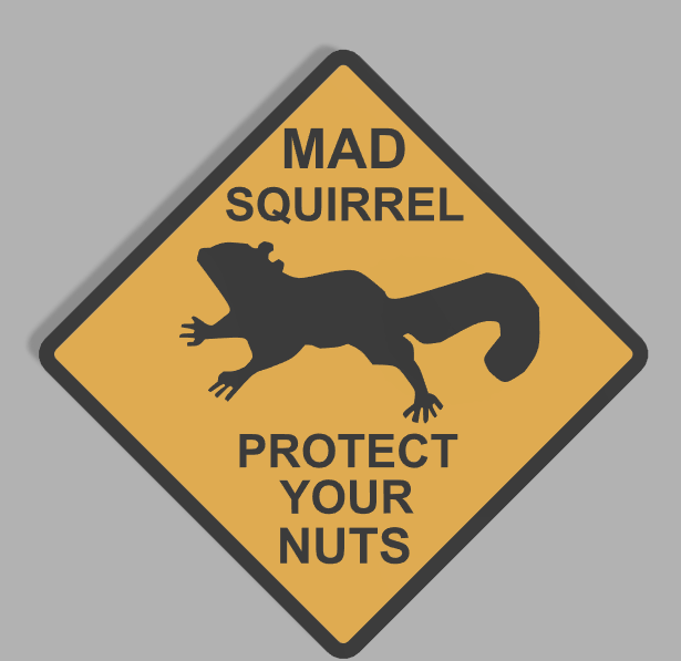 Sign - mad squirrel by Dengamleninja | Download free STL model ...