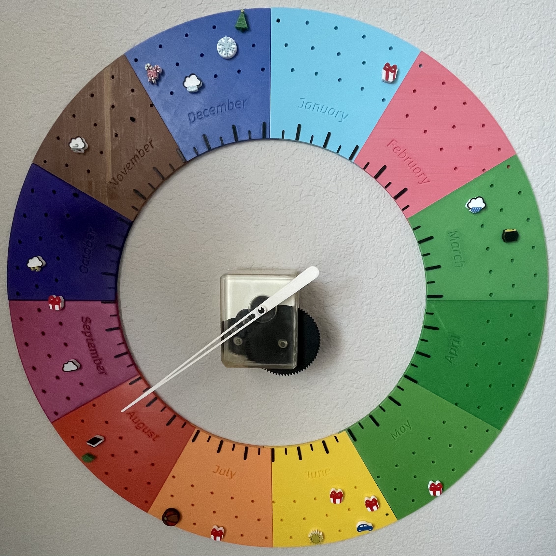 Year Clock by Jacob Kincheloe | Download free STL model | Printables.com