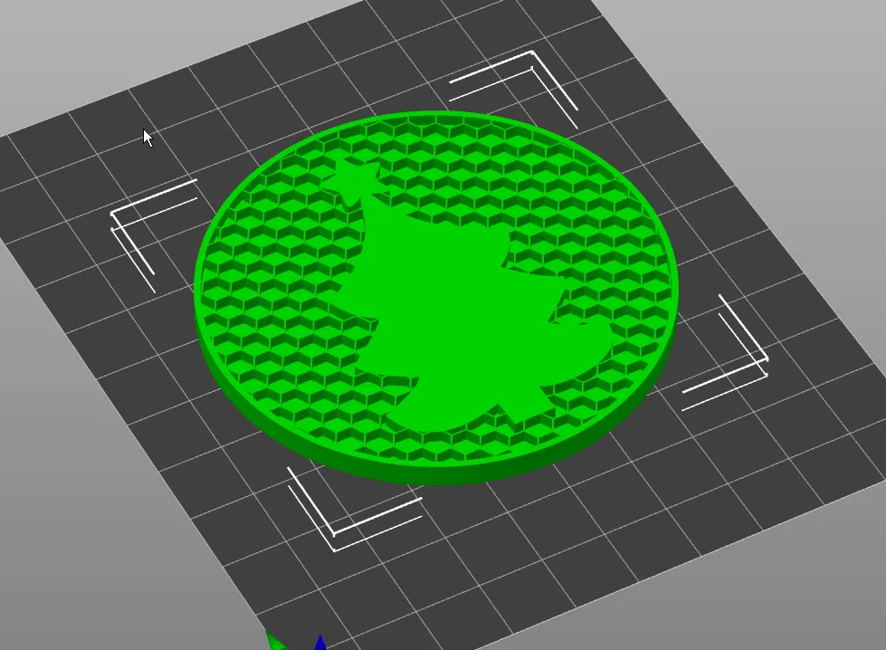 Christmas Tree Coaster (created with my parametric coaster maker) by ...