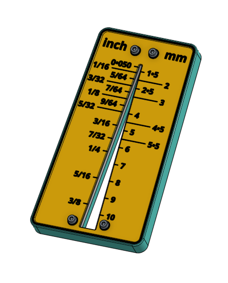Allen (Hex) Wrench Gauge/Sizer - Inch and Metric by kaje | Download ...