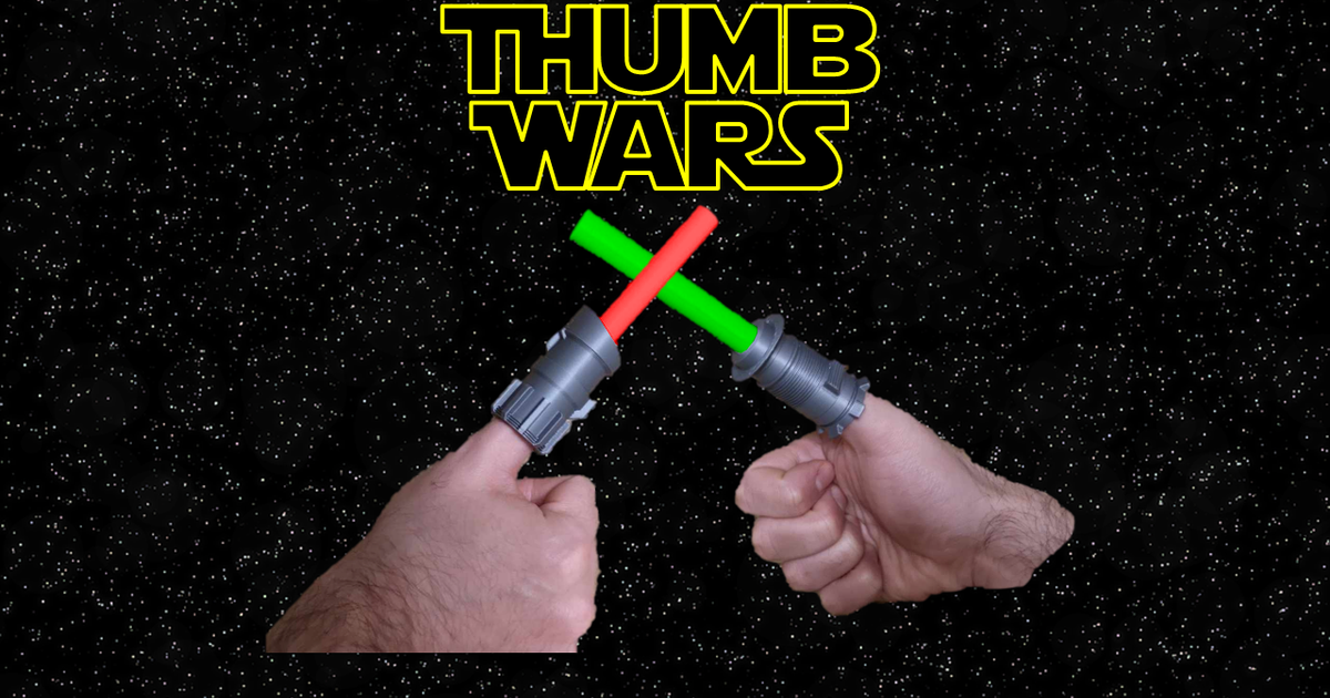 Thumb Wars Lightsabers (Finger toys) by Daniel Vitanza | Download free STL model | Printables.com
