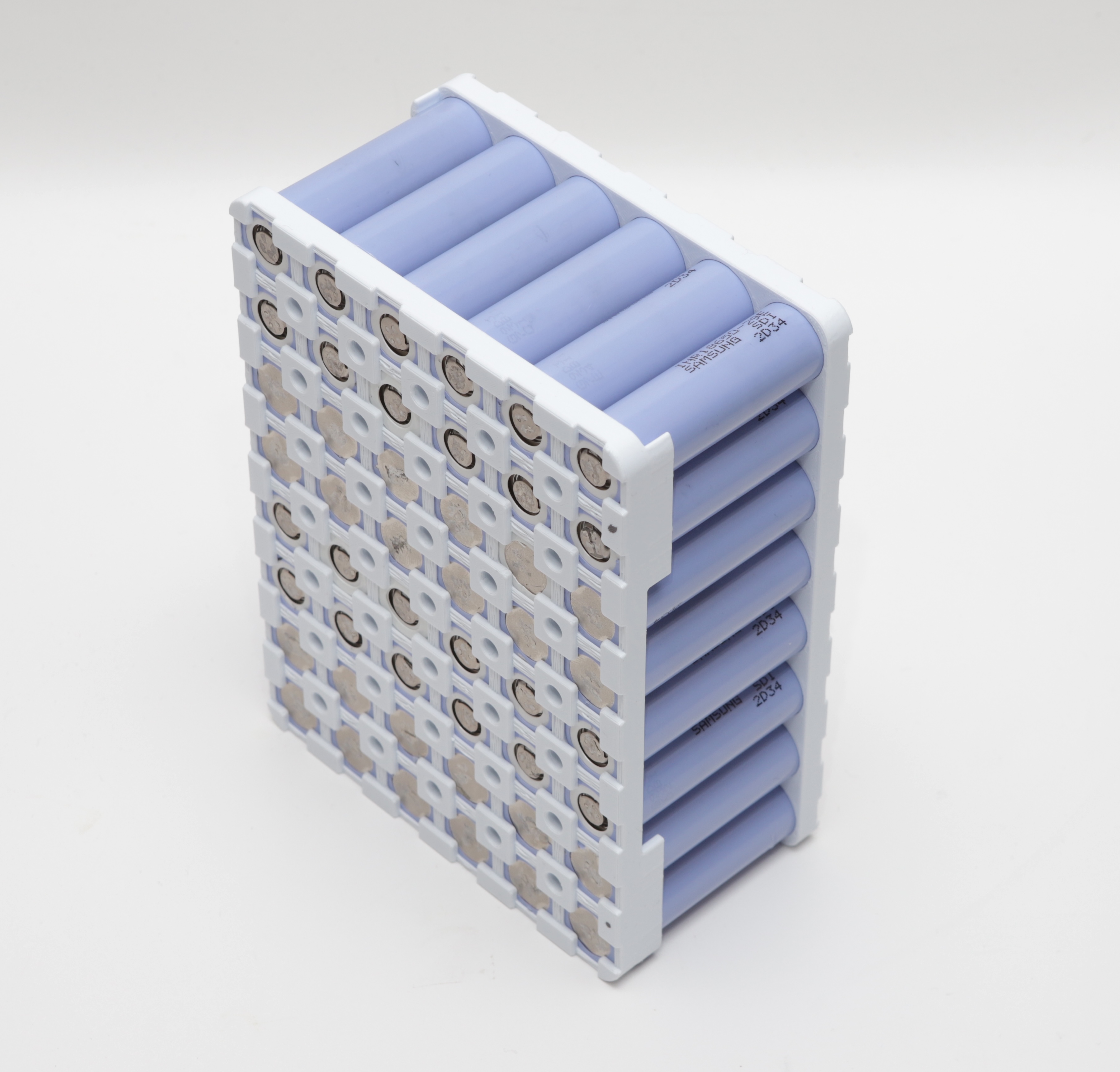 Battery Pack Cell Holder (Parametric) by Whity | Download free STL ...