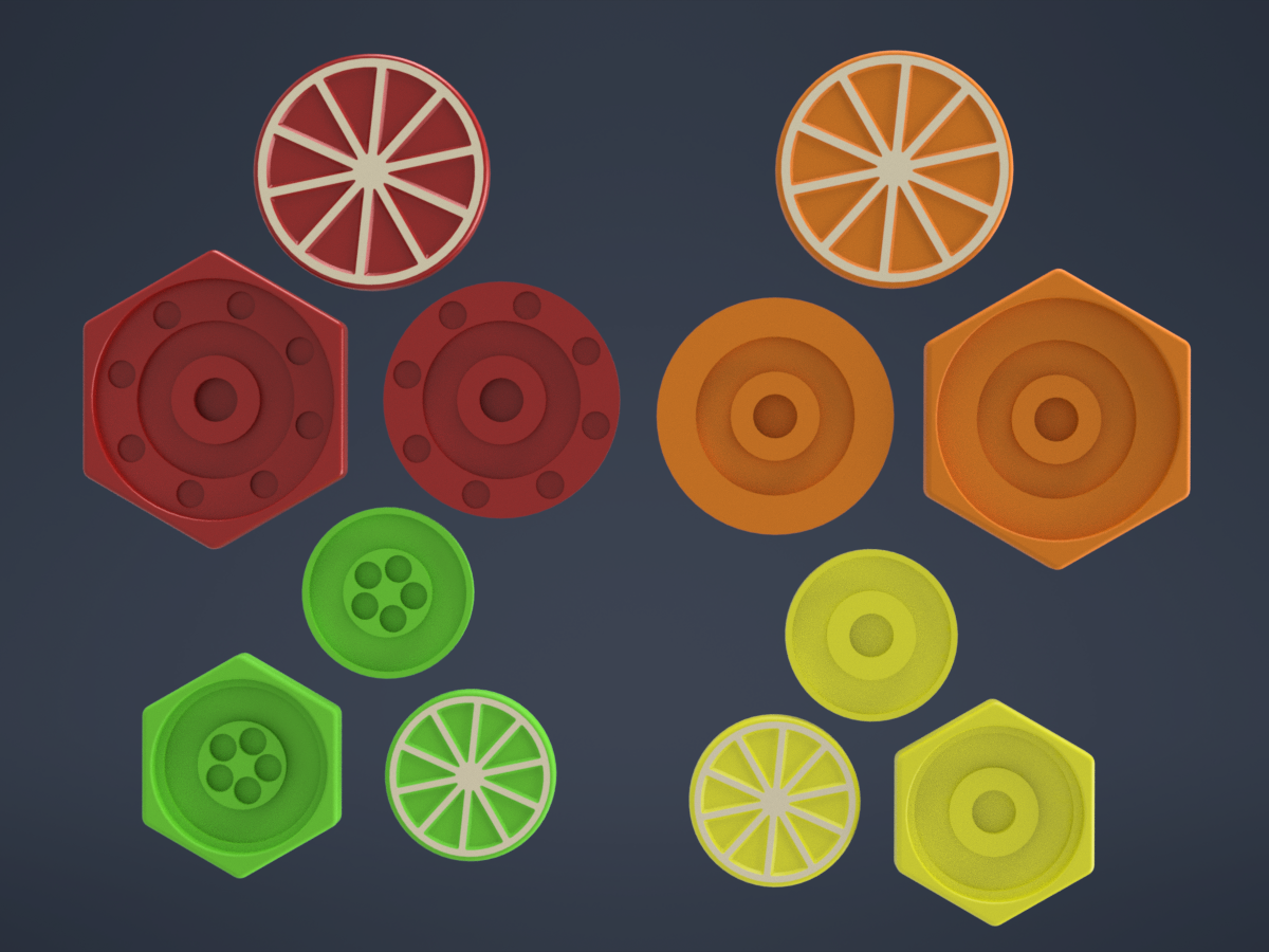Citrus - fidget coin collection by Ocelotzlasu | Download free STL ...