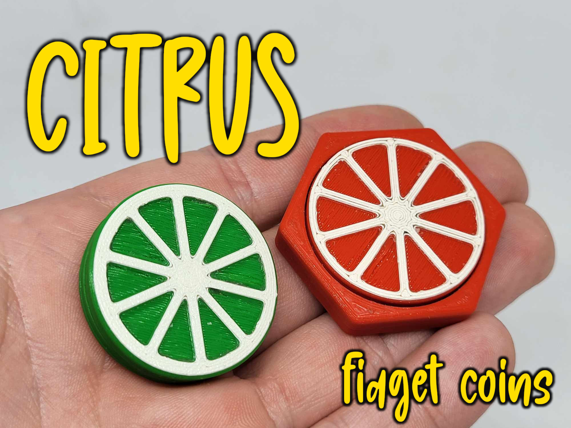 Citrus - fidget coin collection by Ocelotzlasu | Download free STL ...