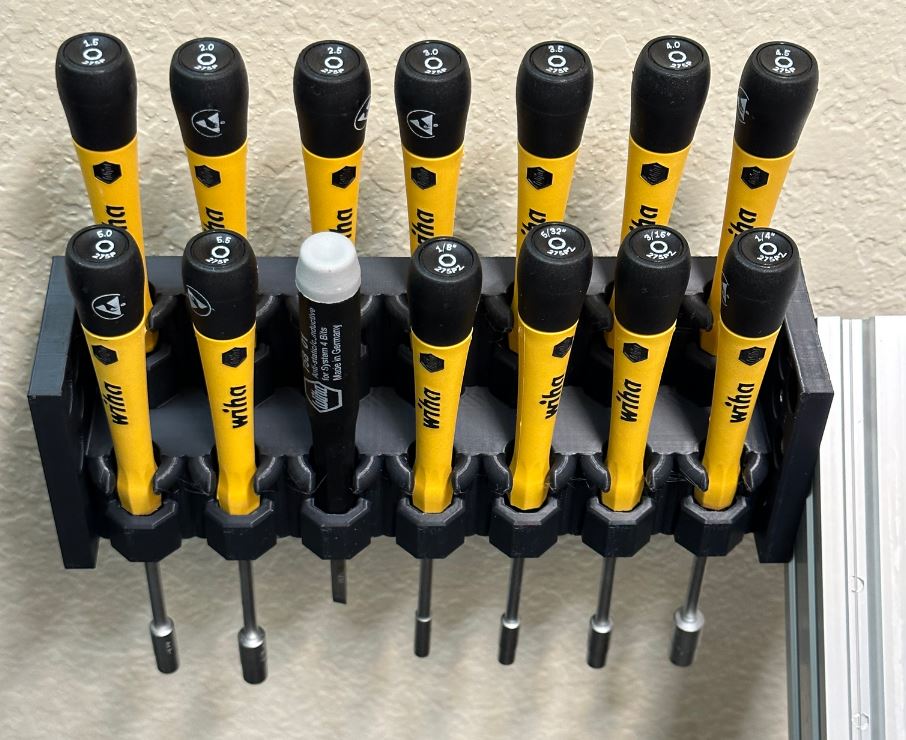 Wiha Precision Stackable Driver Holder Mount by Data77 | Download free ...